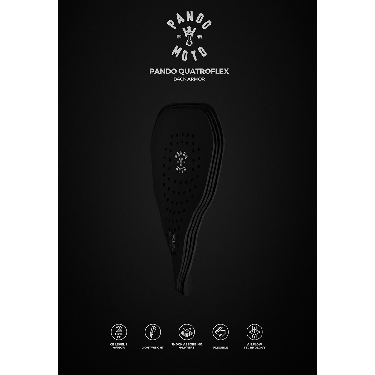 Pando Moto Quatroflex Level 2 Back Protector