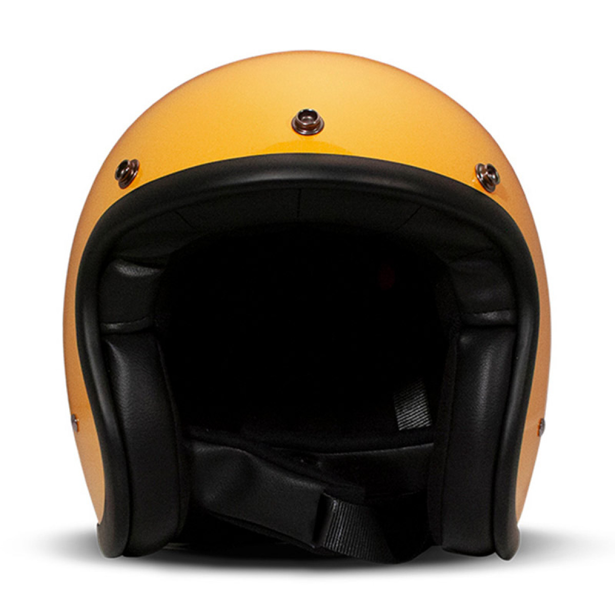 DMD Standard Collection Vintage Yellow Motorcycle Helmet