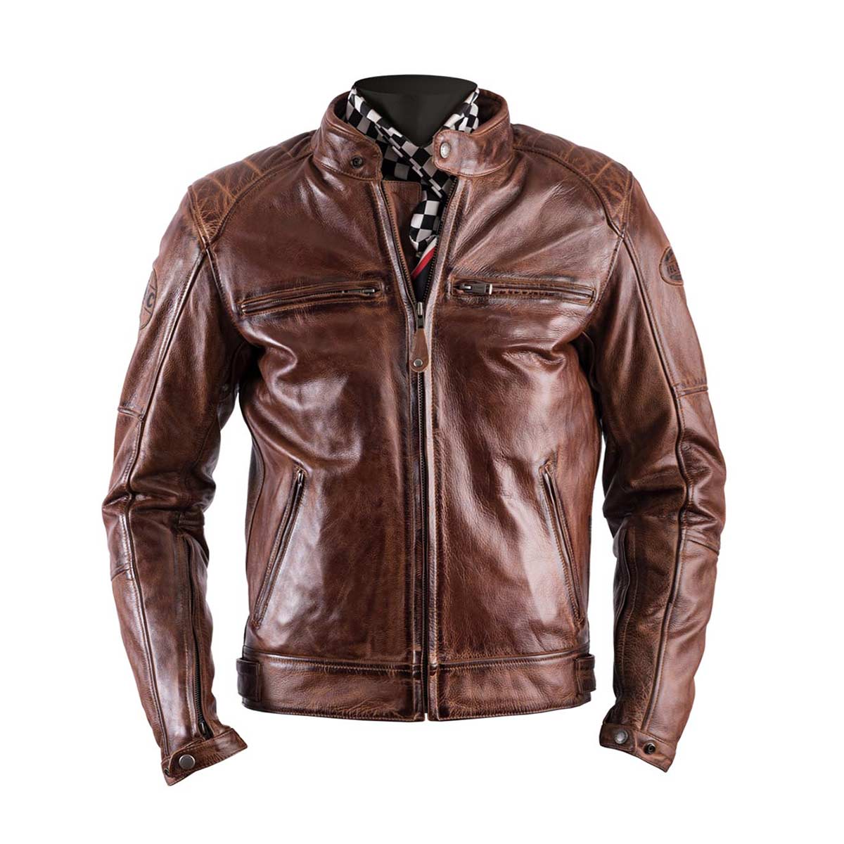 Helstons Track Camel Leather Jacket